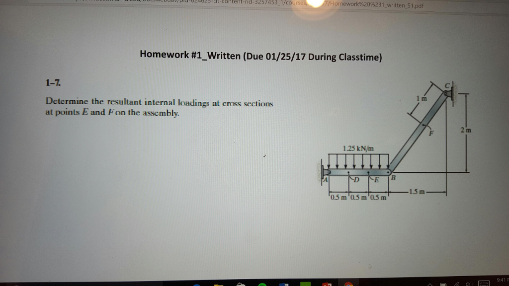 Solved Determine the resultant internal loadings at crass | Chegg.com Solved Determine the resultant internal loadings at crass | Chegg.com