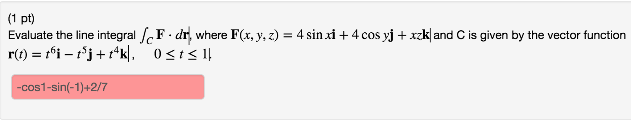 Solved Evaluate the line integral ?CF*dr, where | Chegg.com