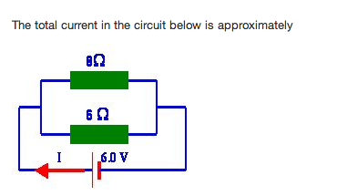 Solved The total current in the circuit below is | Chegg.com