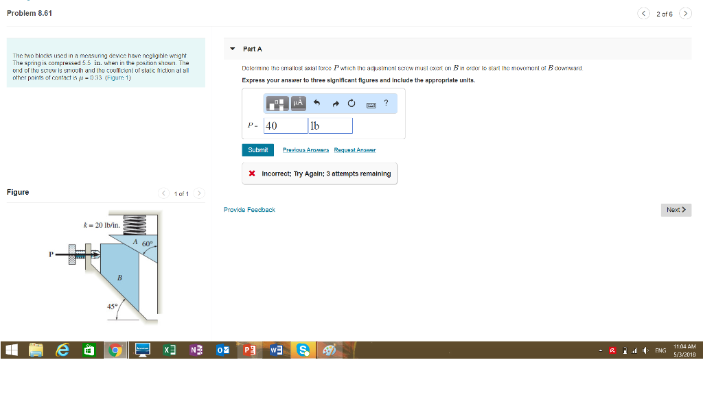 Solved The two blocks used in a measuring device have | Chegg.com