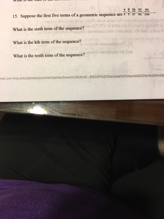 Solved Suppose the first five terms of a geometric sequence | Chegg.com