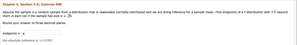 Solved Chapter 6, Section 2-D, Exercise 068 Assume the | Chegg.com