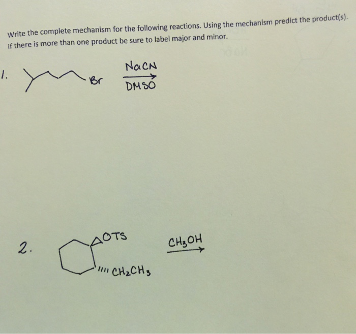 Solved -Predict the structure of the product(S) labeling | Chegg.com