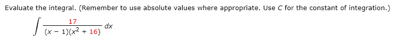 Solved Evaluate the integral. (Remember to use absolute | Chegg.com
