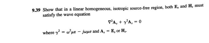 Solved Show That In A Linear Homogeneous Isotropic