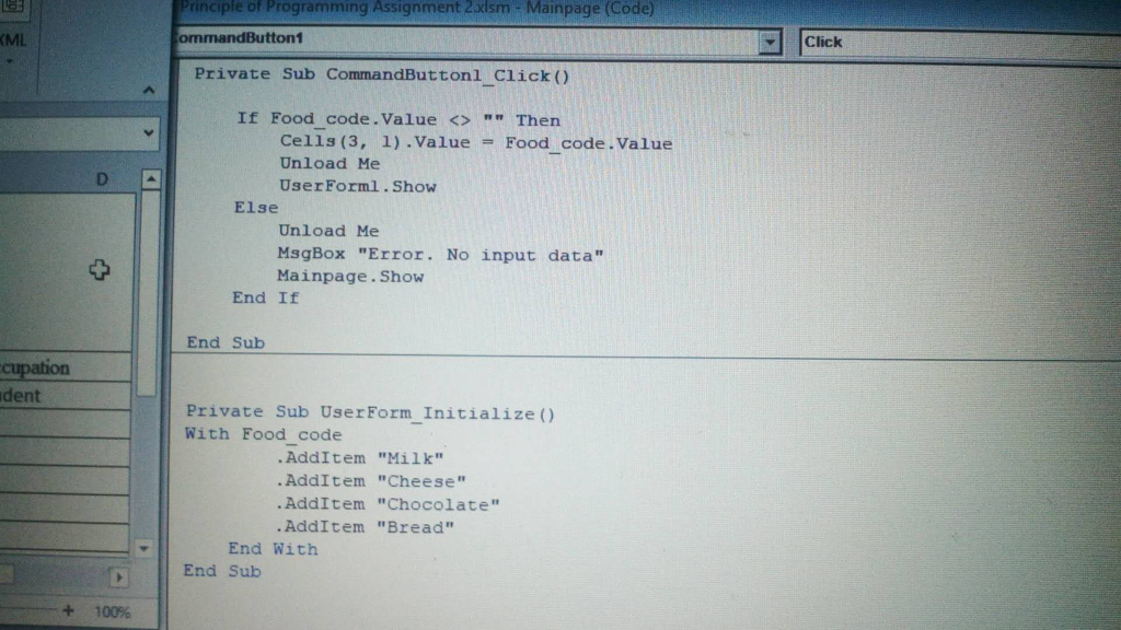 Visual Basic Question With my current code, I have | Chegg.com