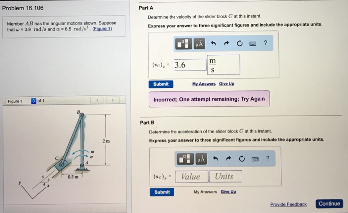 Solved Member AB has the angular motors shown Suppose that | Chegg.com