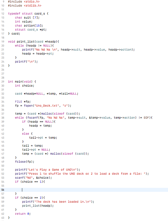 Solved: How to shuffle/randomize a linked list inC?I am cu