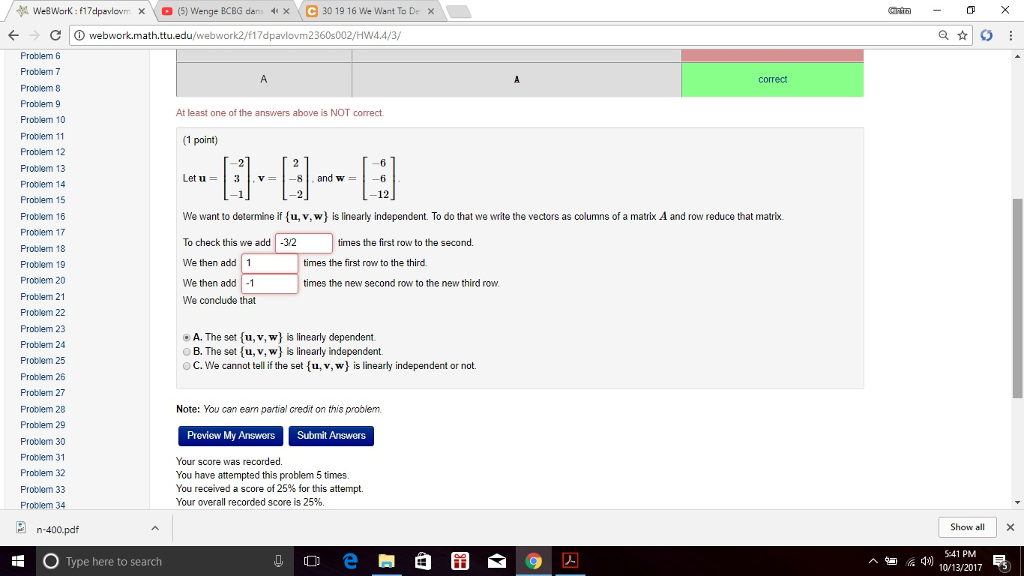 Solved 长WeBWorK : f17dPavlom × \ (5) Wenge BCBG dan \ e 30 | Chegg.com