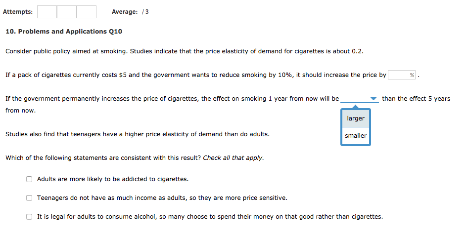 Solved Attempts: Average: /3 10. Problems and Applications | Chegg.com