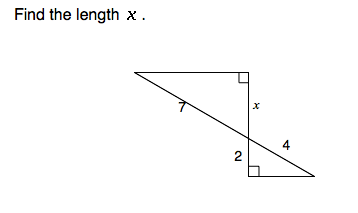 Solved Find the length X. | Chegg.com