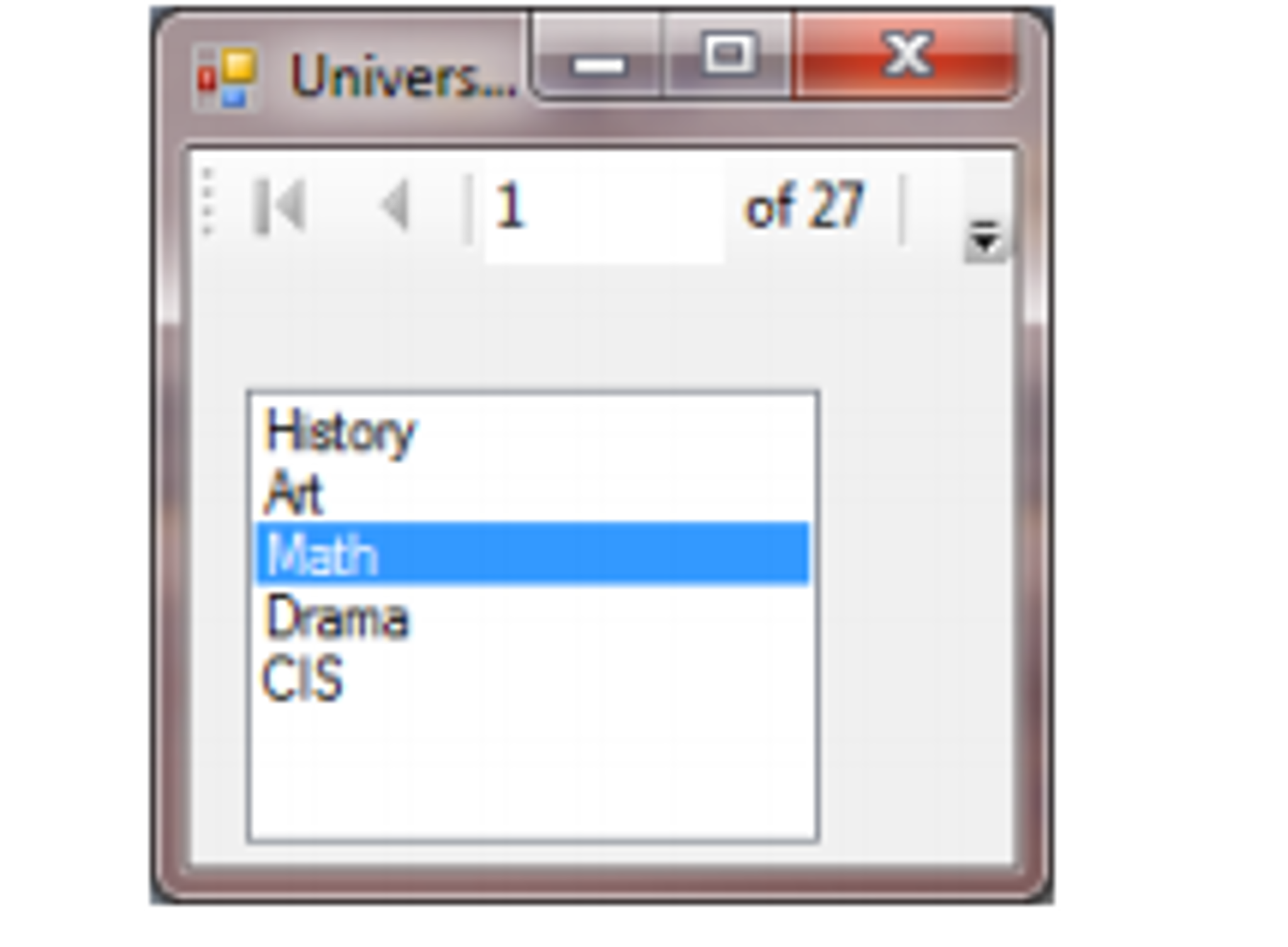 Solved Univers... History Math Drama CIS of 27 | Chegg.com