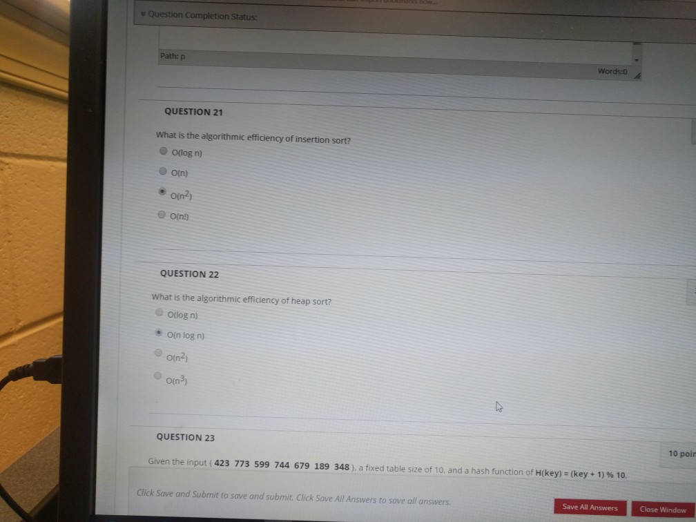 Solved a Question Completion Status: Words:0 Path: QUESTION | Chegg.com