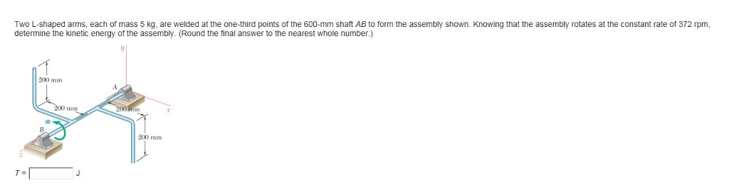 Solved Two L-shaped arms, each of mass 5 kg, are welded at | Chegg.com