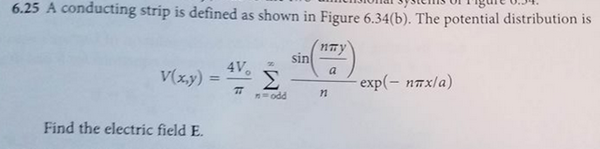 A conducting strip is defined as shown in Figure | Chegg.com