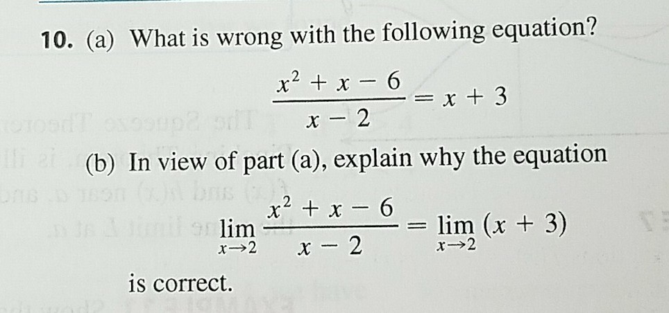 Solved What is wrong with the following equation? X^2 + x - | Chegg.com
