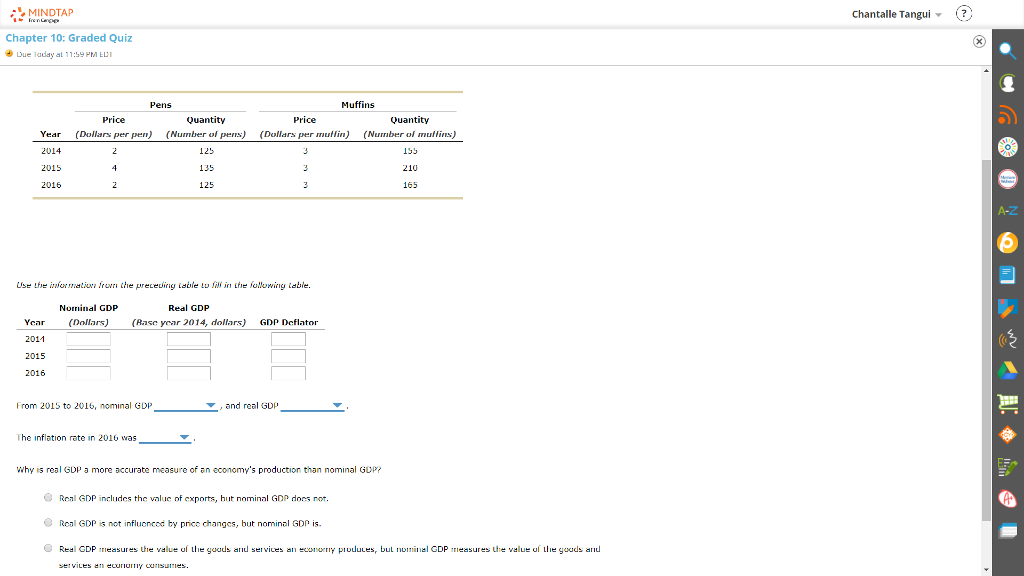 Solved Use the information from the preceding table to fill | Chegg.com
