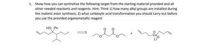 Solved Show how you can synthetize the following target from | Chegg.com