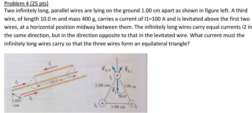 Solved Two infinitely long, parallel wires are lying on the | Chegg.com