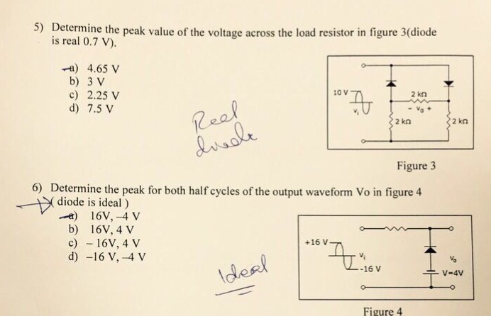 Solved Determine the peak value of the voltage across the | Chegg.com