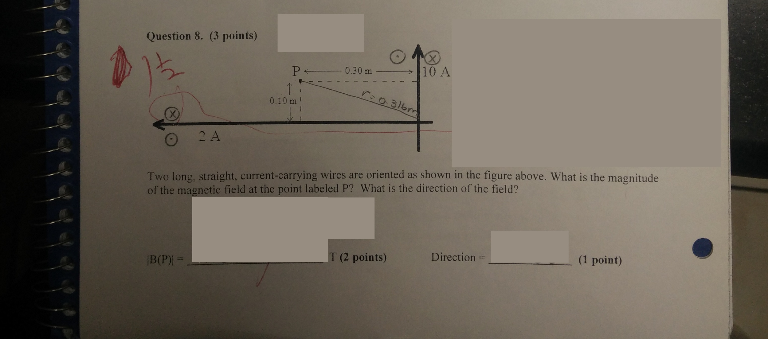 Solved Two long, straight, current-carrying wires are | Chegg.com