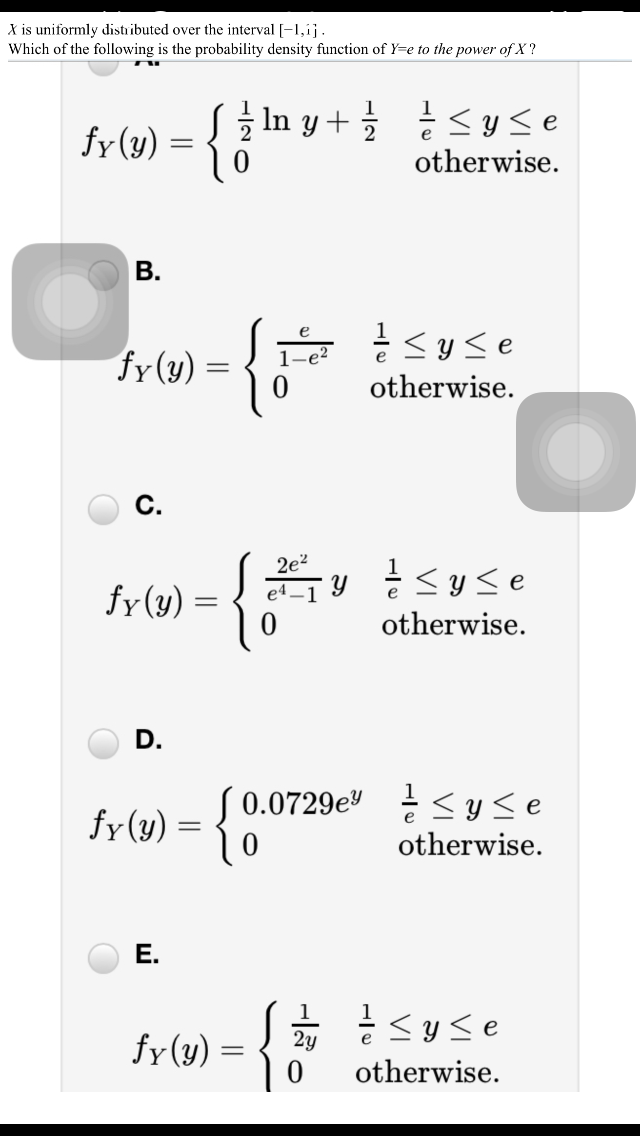 Solved X is uniformly distributed over the interval [-1, | Chegg.com