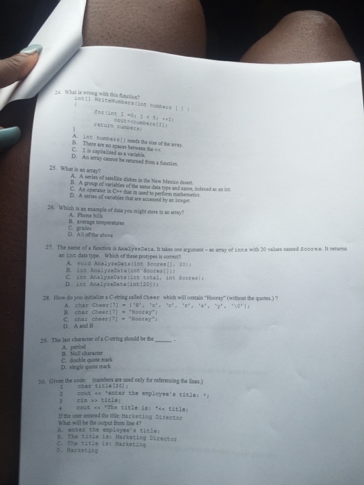 Solved What is wrong with this function? int [] | Chegg.com