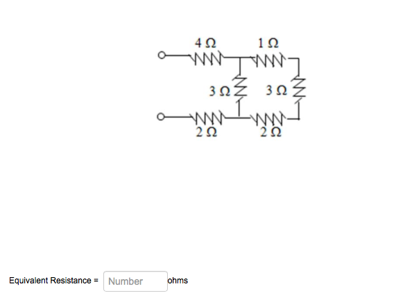Solved Equivalent Resistance = ohms | Chegg.com