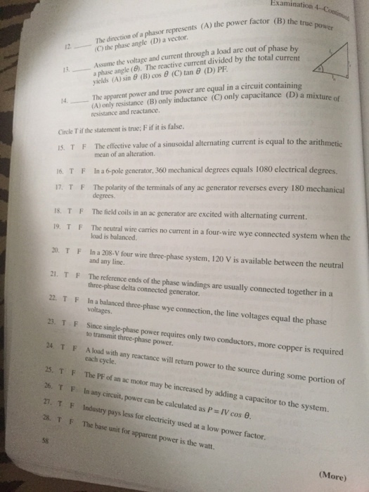 Solved the following write on the blank line the letter of | Chegg.com