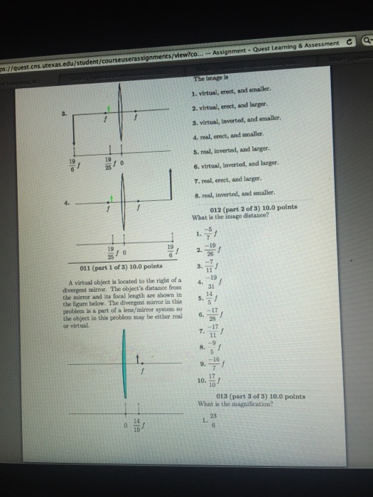 Solved A virtual object is located to the right of a | Chegg.com