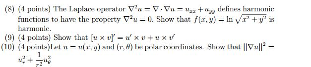 Solved The Laplace operator nabla^2 u = nabla middto nabla_u | Chegg.com