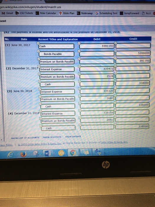 Solved Exercise 14-9 (Part Level Submission) On June 30, | Chegg.com