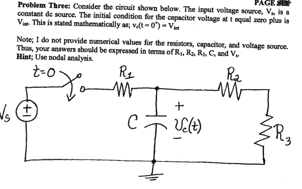 Solved a) Write the first order differential equation for | Chegg.com