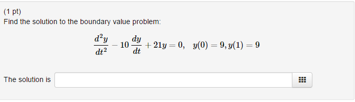 Solved Find the solution to the boundary value problem: | Chegg.com