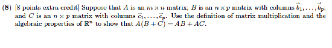 Solved Suppose that A is an m x n matrix; B is an n x p | Chegg.com