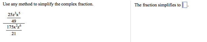 Solved Use any method to simplify the complex fraction. | Chegg.com