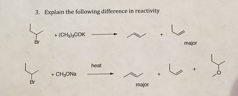 Solved 3. Explain the following difference in reactivity | Chegg.com