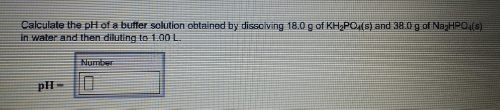 Solved Calculate the pH of a buffer solution obtained by | Chegg.com