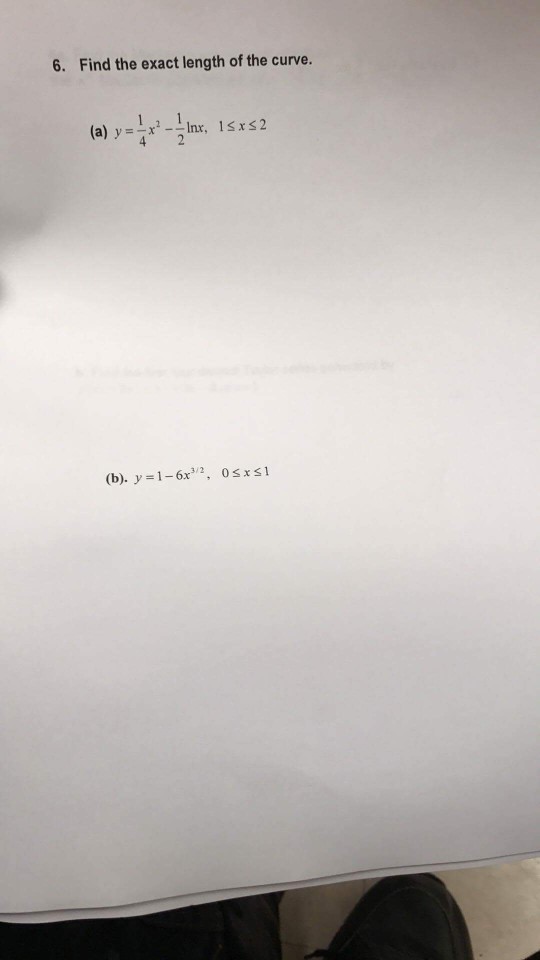 Solved Find the exact length of the curve. (a) y = 1/4 x^2 | Chegg.com