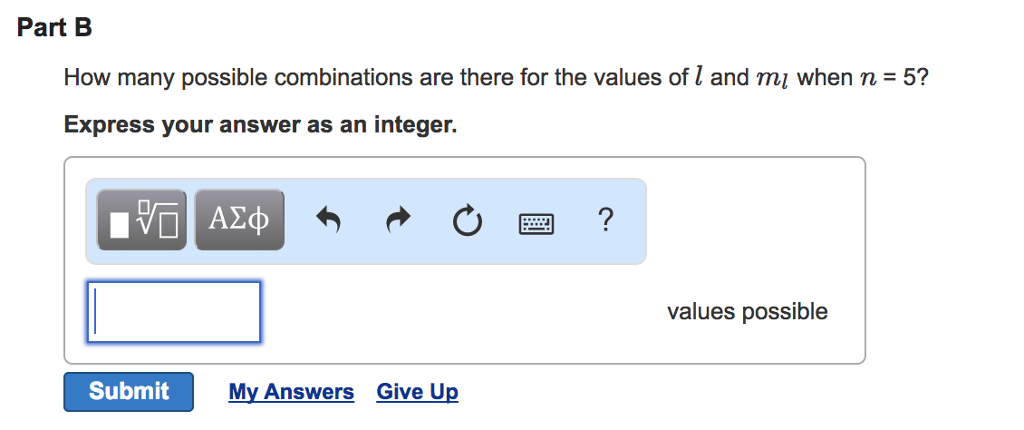 Solved Part B How many possible combinations are there for | Chegg.com