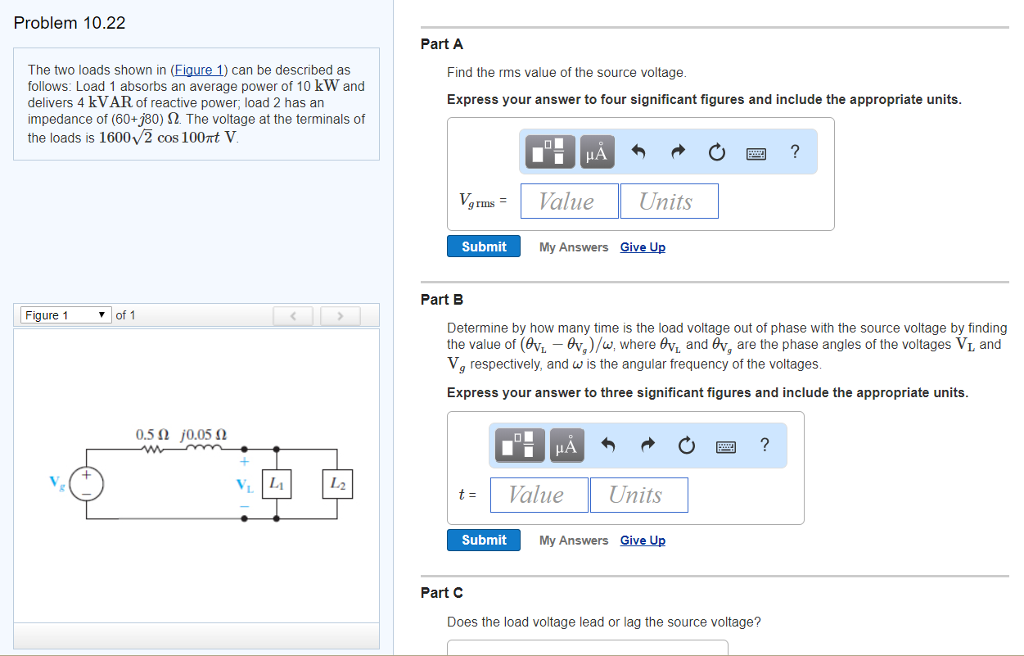 Solved Problem 10.22 Part A The two loads shown in (Figure | Chegg.com