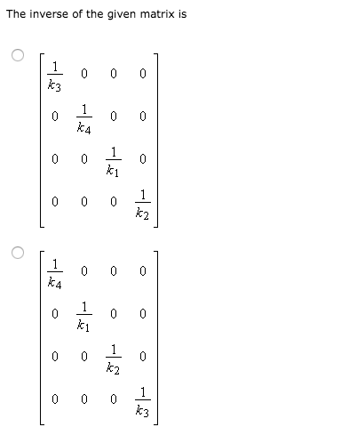 Solved Find the inverse of each of the following 4 x 4 | Chegg.com