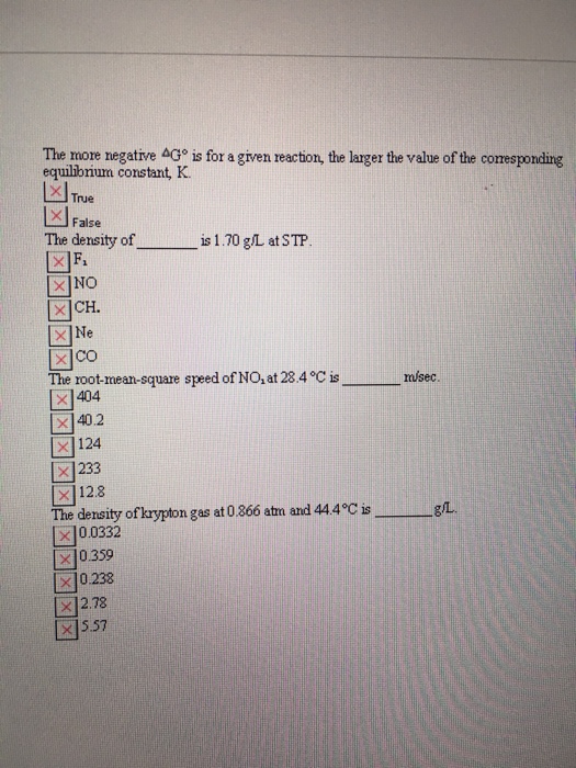 Solved The more negative Delta G degree is for a given | Chegg.com