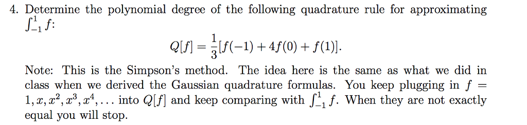 Solved 4. Determine the polynomial degree of the following | Chegg.com
