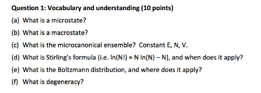 Solved Vocabulary and understanding (a) What is a | Chegg.com