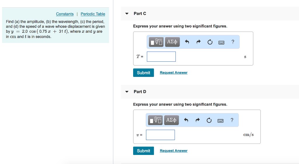 Solved Constants | Periodic Table Part C Find (a) the | Chegg.com