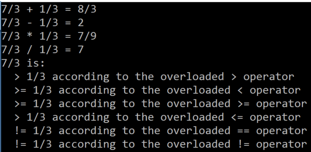 Solved Create a class RationalNumber(fractions) with these | Chegg.com