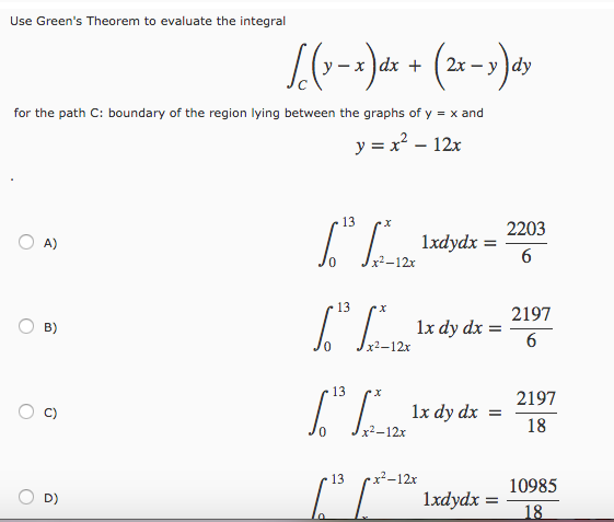 Solved Use Green's Theorem to evaluate the integral | Chegg.com
