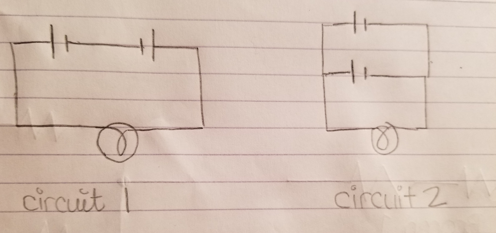 Solved Compare the brightness of the bulb in circuit 1 with | Chegg.com