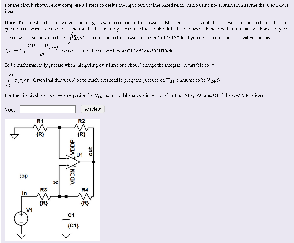 Solved For the circuit shown below complete all steps to | Chegg.com